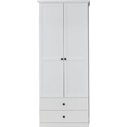 Garderobenschrank Home Affaire, B:81cm H:200cm T:41cm, wei&szlig;, FSC-zertifizierter Holzwerkstoff, Flur, Schr&auml;nke, "&Ouml;rebro", zeitloser Landhausstil, mit