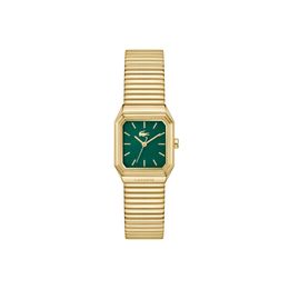 Lacoste Damen Quarzuhr "RENE"goldfarben, gr&uuml;n, Armbanduhren, Armbanduhr, Damenuhr, Edelstahlarmband, analog