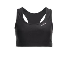 WINSHAPE Damen Sport-Bustier "Functional Comfort Sport-BH SB102C", schwarz, Gr. XXL, 85% Polyester, 15% Elasthan, BHs, mit herausnehmbaren Pads