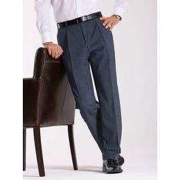 CLASSIC Herren Relaxhose, blau, Gr. 27, unifarben, 54% Polyester, 44% Schurwolle, 2% Elasthan, Hosen