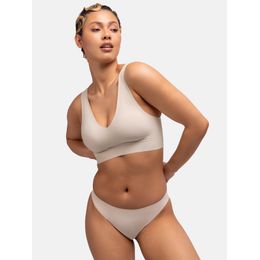 Dorina Damen Bralette "Airlite", Gr. L, beige, Obermaterial: 85% Polyamid, 15% Elasthan, unifarben, Basic, BHs, mit weicher Oberfl&auml;che, ohne B&uuml;gel,