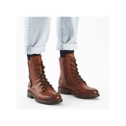Rieker Damen Schn&uuml;rstiefelette "Rieker Stiefelette Lederimitat", Gr. 36, braun, Lederimitat, Schuhe
