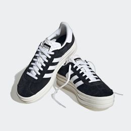 Damen Sneaker "GAZELLE BOLD", adidas originals, Gr. 42, schwarz-wei&szlig;, Leder, Synthetik, Schuhe