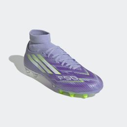 Damen Fu&szlig;ballschuh "F50 SPARKFUSION LEAGUE FG/AG", adidas Performance, Gr. 40violet tone, lucid lemon, lila rush, Synthetik, Textil, Schuhe, geeignet