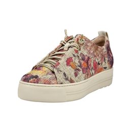 Paul Green Damen Plateausneaker "Paul Green Sneaker Textil", Gr. 42beige, Textil, Schuhe