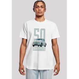 F4NT4STIC Herren T-Shirt "British Motor Heritage Rover P4 75 1950 Car", wei&szlig;, Gr. L, Obermaterial: 100% Baumwolle, Shirts, Premium Qualit&auml;t