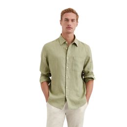 Marc O'Polo MARC O'POLO Herren Leinenhemdsummer sage, Gr. XXL, Web, Obermaterial: 100% Leinen, Hemden, im klassisch cleanen Look