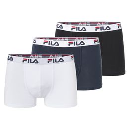 Fila Jungen Boxer "JUNIOR BOY BOXER SHORTS", Gr. 158, schwarz, Single Jersey, Obermaterial: 95% Baumwolle, 5% Elasthan, unifarben, Unterhosen, f&uuml;r