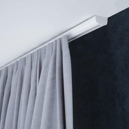 Gardinenschiene SN DECO GROUP, L:400cm T:1cm, wei&szlig;, Aluminium, Gardinenstangen, "Objektschiene SC", erh&auml;ltlich in versch. L&auml;ngen und Farben,
