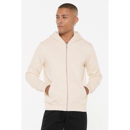 Harlem Soul Herren Kapuzensweatjacke, beige, Gr. XL, unifarben, Material: 65% Baumwolle, 35% Polyester, Sweatjacken, mit Baumwolle