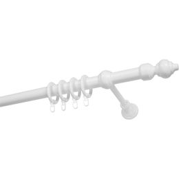 Gardinenstange SN DECO GROUP, L:200cm, wei&szlig;, Kunststoff, Stahl, Gardinenstangen, "Filigrano"