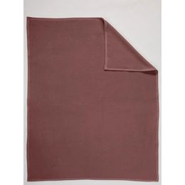 Wohndecke Biederlack, B:220cm L:240cm, braun, 100% Baumwolle, Wohndecken