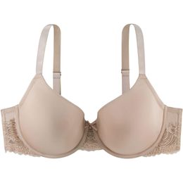 Dorina Damen B&uuml;gel-BH "Adele", Gr. 90, beige, Obermaterial: 58% Polyamid, 25% Polyester, 17% Elasthan, unifarben, BHs, mit vorgeformten K&ouml;rbchen
