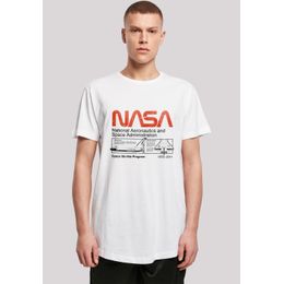 F4NT4STIC Damen T-Shirt "NASA Classic Space Shuttle White", wei&szlig;, Gr. XXL, Obermaterial: 100% Baumwolle, Shirts, Herren,Premium