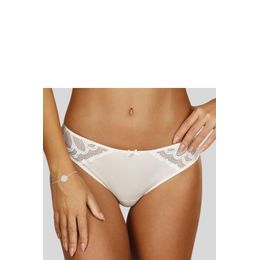 Lascana Damen Tanga "Evita", Gr. 48, wei&szlig;, Obermaterial: 90% Polyamid, 10% Elasthan, Unterhosen, mit Cutout hinten