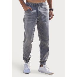 John Devin Herren Jogger Pants "Jogg Pants", grau, Gr. S, unifarben, Jeans, Obermaterial: 65% Baumwolle, 33% Polyester, 2% Elasthan, Hosen, Joggpants