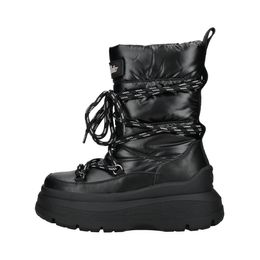 Buffalo Damen Schn&uuml;rstiefel "Buffalo Stiefel Lederimitat/Textil", Gr. 40schwarz, Lederimitat, Textil, Schuhe