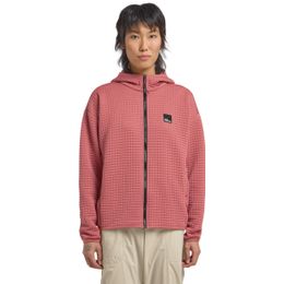 Jack Wolfskin Damen Fleecejacke "MOGARI HOODED FZ W", rot, Gr. S, Obermaterial: 95% Polyester, 5% sonstige Fasern. Futter: 100% Polyester, Jacken