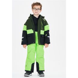ZIGZAG Jungen Skihose "Provo", gr&uuml;n, Gr. 116, unifarben, 100% Polyester, Hosen, mit 10.000 mm Wassers&auml;ule