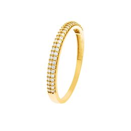 Diamonds by Ellen K. Damen Fingerring "Gold 375 Zirkonia wei&szlig;", 054 (17,2), Gold, gelb, FASCINATION BY ELLEN K., Gold, Fingerringe