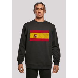 F4NT4STIC Herren Kapuzenpullover "Spain Spanien Flagge distressed", schwarz, Gr. XS, Obermaterial: 50% Baumwolle, 50% Polyester, Pullover, Print