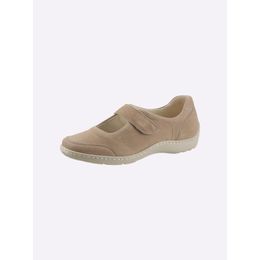 Waldl&auml;ufer WALDL&Auml;UFER Damen Ballerina, Gr. 4, beige, Nubukleder, Schuhe