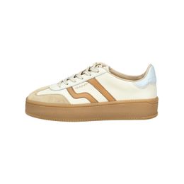 Gant Damen Plateausneaker "Gant Sneaker Leder", Gr. 39wei&szlig;, blau, Leder, Schuhe
