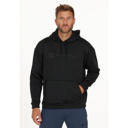 Virtus Herren Sweatshirt "Duvallon", schwarz, Gr. XL, unifarben, 94% Polyester, 6% Elasthan, Sweatshirts, mit kuscheliger Kapuze mit Kordelzug