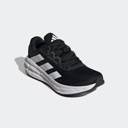 Damen Laufschuh "QUESTAR 3", adidas Performance, Gr. 42, schwarz-wei&szlig;, Synthetik, Textil, Schuhe