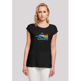 F4NT4STIC Damen T-Shirt "Pink Floyd Neon Dark Side Logo Rock Shirt", schwarz, Gr. M, Obermaterial: 100% Baumwolle, Shirts, Damen,Premium
