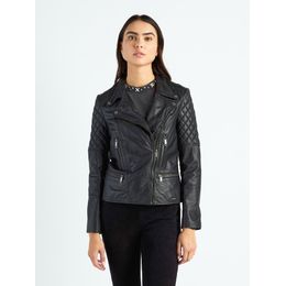 Maze Damen Lederjacke "Solna", schwarz, Gr. XL, Obermaterial: 100% Lammleder. Futter: 100% Polyester, Jacken