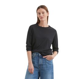 Marc O'Polo MARC O'POLO Damen Longsleeve, blau, Gr. M, Obermaterial: 67% Lyocell, 33% Baumwolle, Shirts