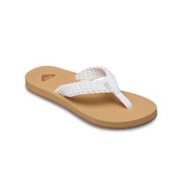 Roxy Damen Sandale "Porto", Gr. 6, beige, Obermaterial: 90% Baumwolle/10% Polyester, Futter: N/A, Laufsohle: 100% TPR.., Schuhe
