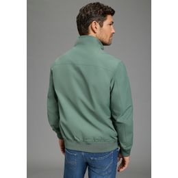 ALPENBLITZ Herren Blouson "Br&uuml;gge", gr&uuml;n, Gr. L, kontrastfarbene Details, unifarben, unifarben mit Farbeinsatz, Web, Obermaterial: 65% Baumwolle, 35%
