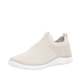 Remonte Damen Slip-On Sneaker, Gr. 39hellbeige, Nubuklederimitat, Textil, Schuhe, Schlupfschuh, Slipper, Barfu&szlig;schuh mit herausnehmbarer Einlage