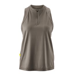 Gonso Damen Radtrikot "Adventure Jersey Sleeveless W", grau, Gr. 38, 88% Polyester (recycelt), 12% Elasthan, Trikots, Leicht, schnell trocknend,