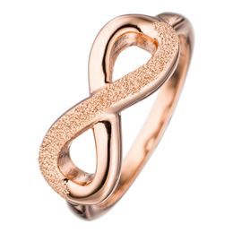 Jobo Damen Silberring "Unendlichkeit", 58, Silber 925 (Sterlingsilber), rosa, Silber 925 (Sterlingsilber), Fingerringe, 925 Silber ros&eacute;gold vergoldet