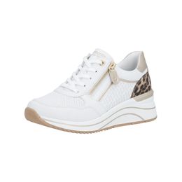 Remonte Damen Sneaker "Remonte Sneaker Leder/Synthetik", Gr. 40wei&szlig;, braun, Leder, Synthetik, Schuhe
