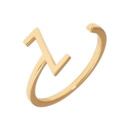 Design Letters Ring female Gold size 1