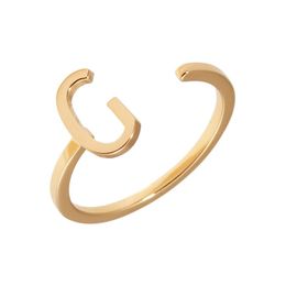 Design Letters Ring female Gold size 1