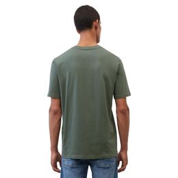 Marc O'Polo MARC O'POLO Herren T-Shirt, gr&uuml;n, Basic, Gr. XL, Jersey, Obermaterial: 100% Baumwolle, Shirts, Logo-T-Shirt aus Bio-Baumwolle