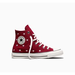 Converse Jungen Sneaker "CHUCK TAYLOR ALL STAR HEARTS & ROS", Gr. 36, rot, Textil, Schuhe, Valentinstag Love Valentine Edition
