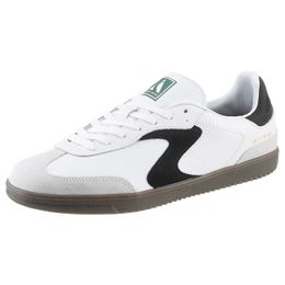 Skechers Herren Sneaker "HOTSHOT", Gr. 39, schwarz-wei&szlig;, Leder, Veloursleder, kontrastfarbene Details, Schuhe, mit Kontrastbes&auml;tzen