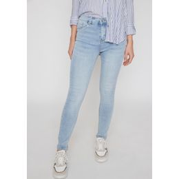 Haily's HAILY&rsquo;S Damen 5-Pocket-Jeans "LG MW C JN Pa44lina", blau, Gr. XS, unifarben, Denim/Jeans, Obermaterial: 74% Baumwolle, 24% Polyester, 2% Elasthan,