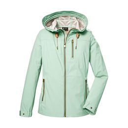 G.I.G.A. by Killtec Damen Softshelljacke "GS 24 WMN SFTSHLL JCKT", gr&uuml;n, Gr. 48, G.I.G.A. DX BY KILLTEC, Oberstoff: Oberseite: 100% Polyester (recycelt), R&uuml;ckseite: 100%