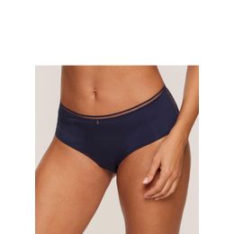 s.Oliver Damen Panty "Pauline", Gr. 32, blau, Spitze, Obermaterial: 81% Polyamid, 19% Elasthan, Unterhosen, aus feiner Spitze und weichem