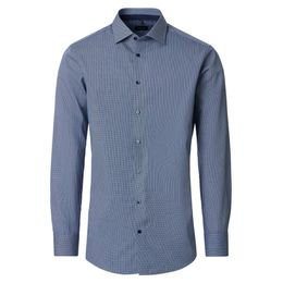 Businesshemd Venti "Venti Businesshemd Print", Herren, Gr. 40, Normalgr&ouml;&szlig;en, blau, 100% Baumwolle, bedruckt, comfort fit, Hemden
