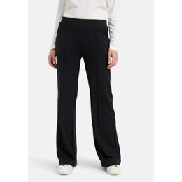 Smith & Soul SMITH & SOUL Damen Stoffhosemarine, Gr. L, unifarben, Web, Obermaterial: 70% Polyester, 26% Viskose, 4% Elasthan, Hosen, mit abgesteppten B&uuml;gelfalten