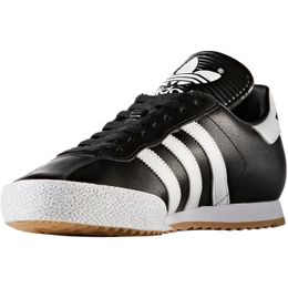 Herren Sneaker "SAMBA SUPER", adidas originals, Gr. 39, schwarz-wei&szlig;, Leder, unifarben mit Farbeins&auml;tzen, Schuhe