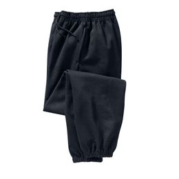 Herren Trainingshose, schwarz, Gr. 6, Fruit of the Loom, unifarben, 80% Baumwolle, 20% Polyester, Hosen